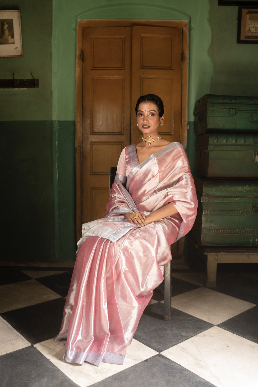 Tissue Silk Sarees - Buy Pure Tissue Paper Silk Sarees Online