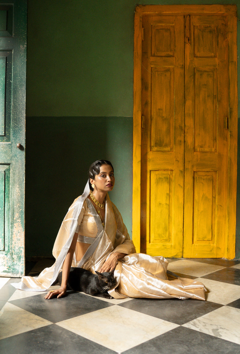 Tissue Silk Sarees - Buy Pure Tissue Paper Silk Sarees Online