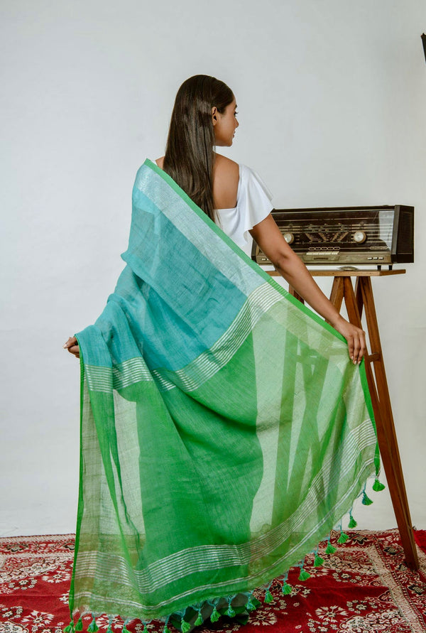 Linen Sarees - Buy Pure Handloom Linen Sarees Online